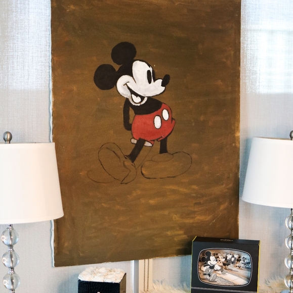 Wall Decor | Disney Mickey Mouse Pop Art Painting On Canvas | Poshmark
